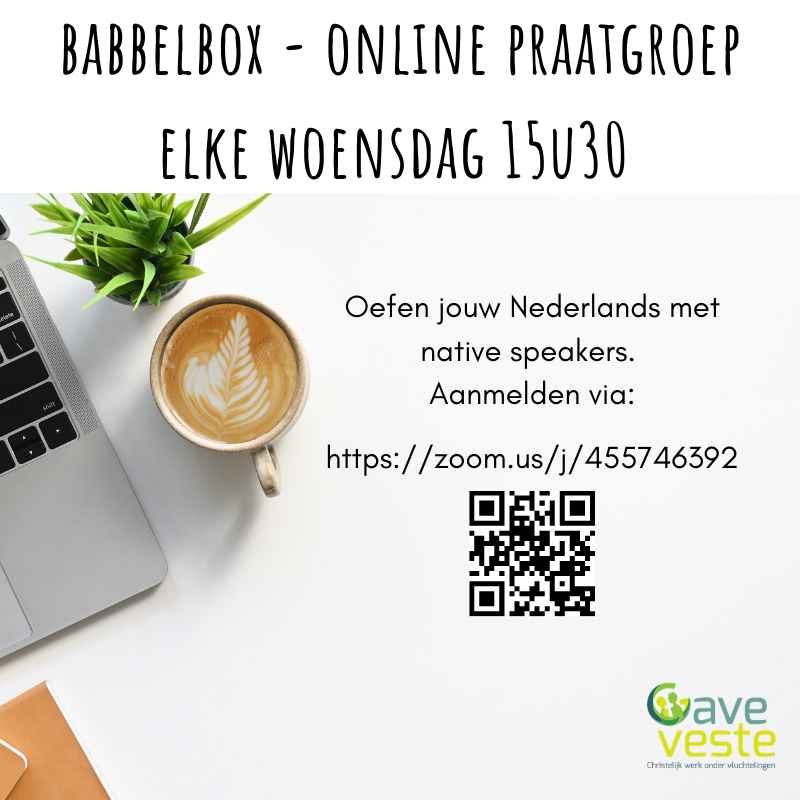 Babbelbox: Nederlands oefenen (Zoom) - Gave Veste